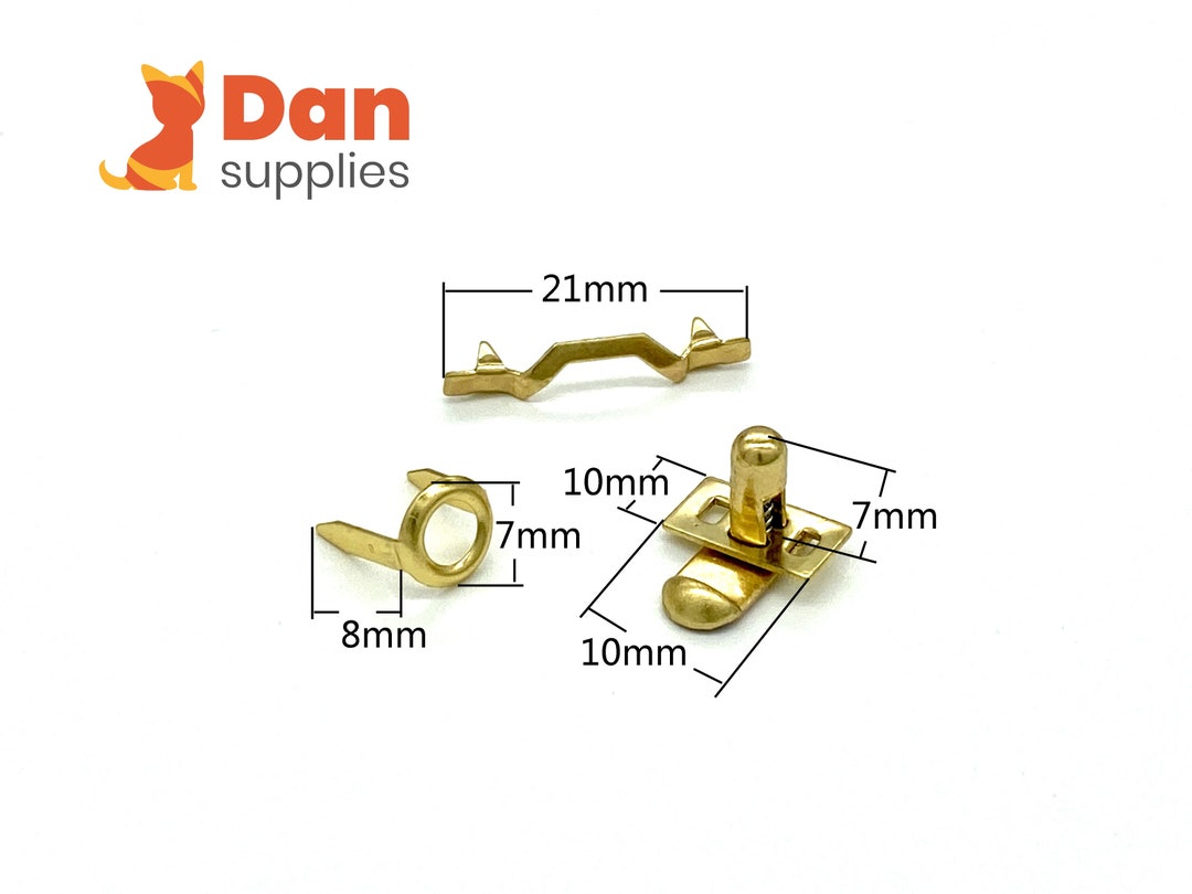 Jewelry Ring Box Lock Push Button Latch Lock Press Spring Hardware ...