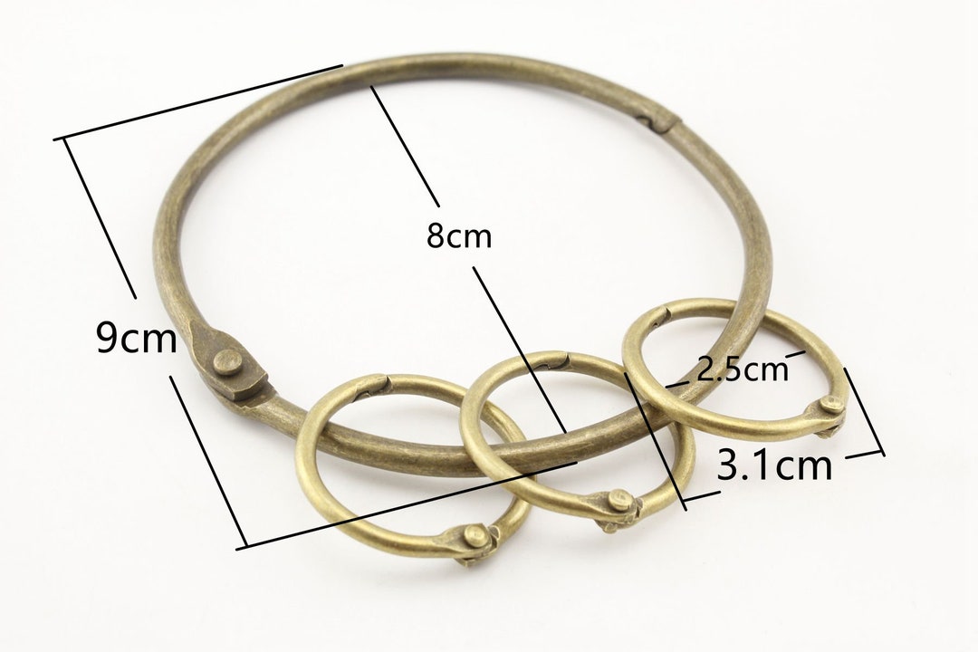 9cm Anti Brass Metal Wrist Keychain Key Organizer Key Rings - Etsy