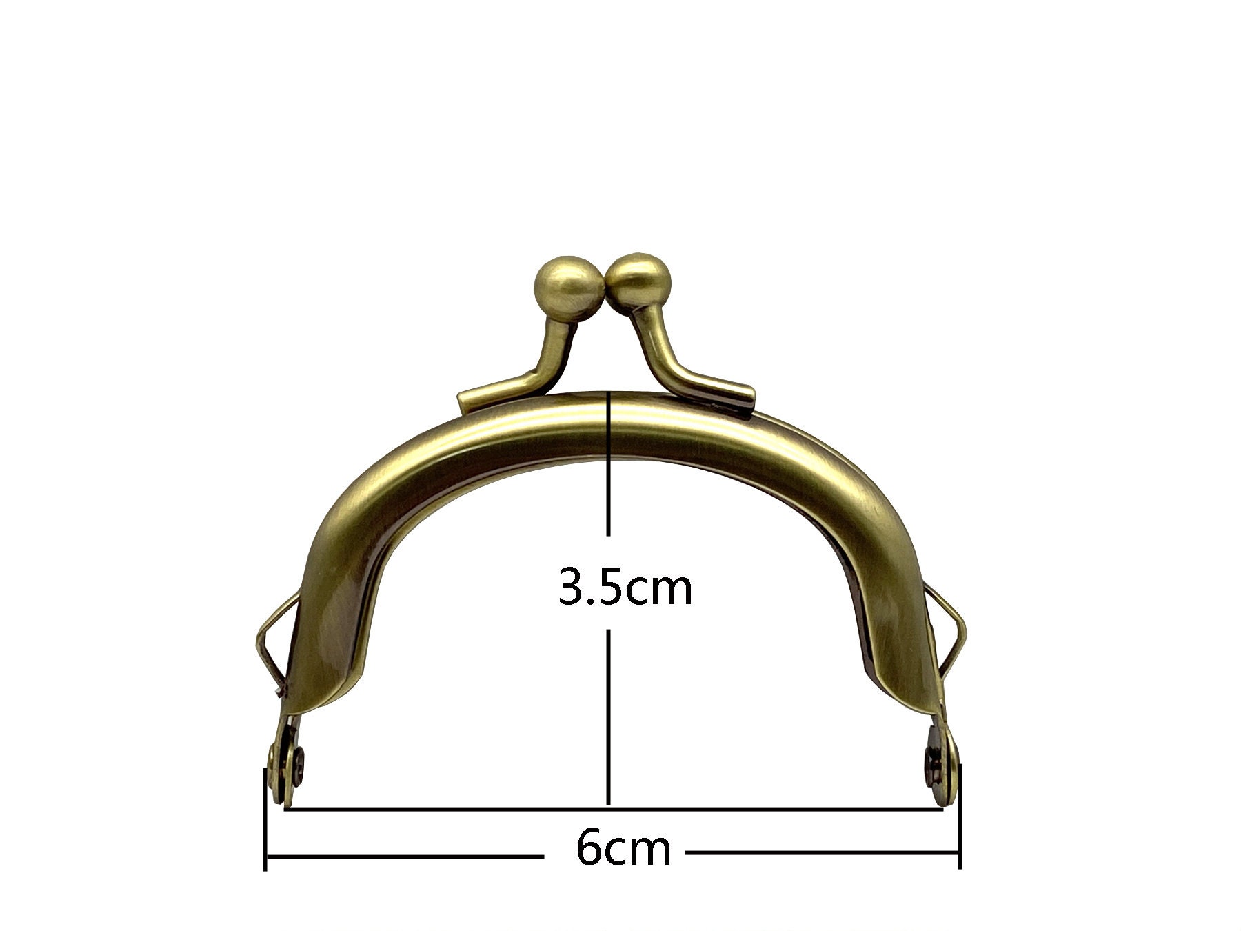 2 1/4 Inch 5.5cm Coin Bag Purse Frame Clasp Hardware Glue in Purse ...