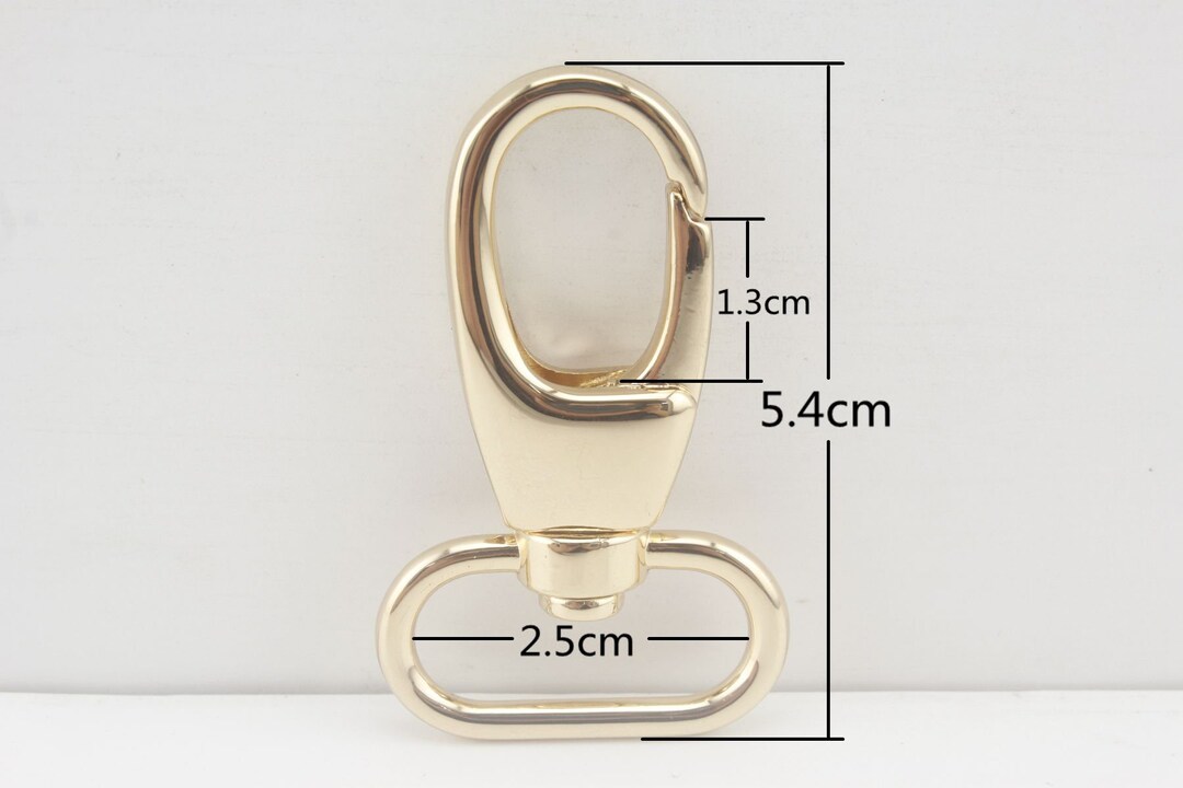 6pcs of 1 Inch 25mm Oval Push Gate Snap Swivel Hooks for Handbag Purse ...