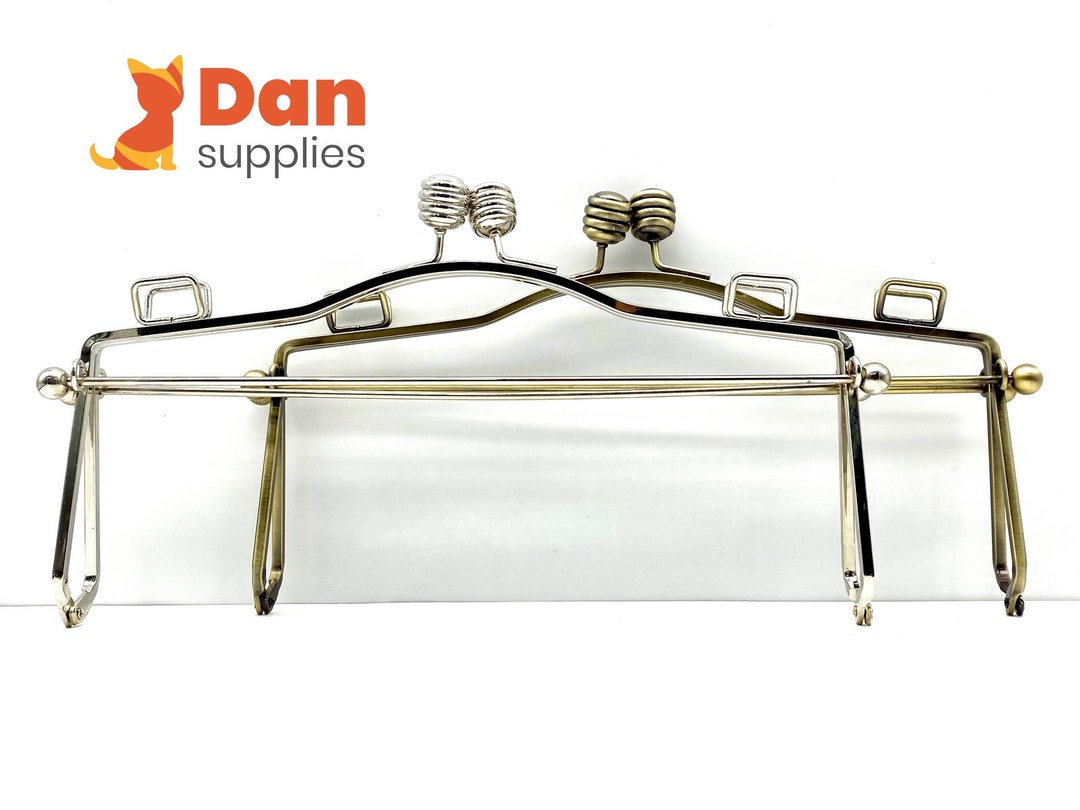 10.5 Inch 26.5cm High End Metal Wire Bag Purse Handle Frame Nickel Anti ...