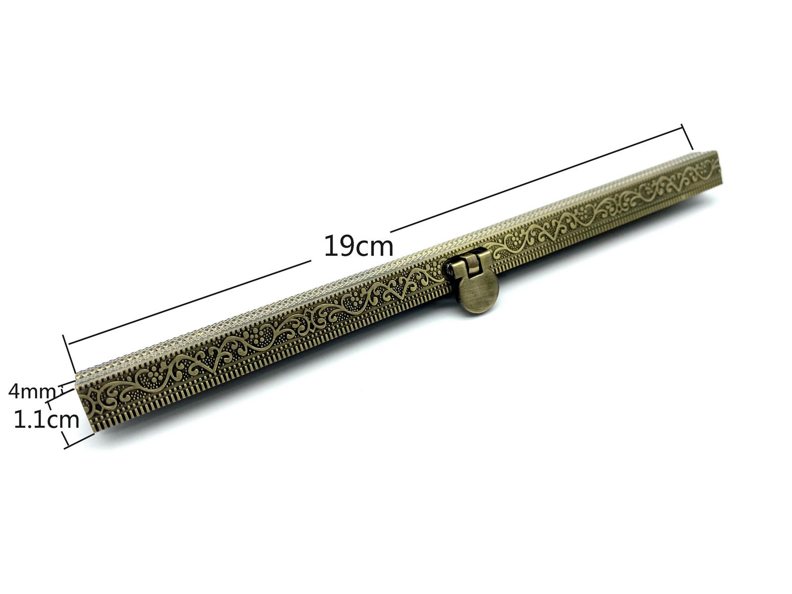 7 1/2 Inch 19cm Metal Emboss Bar Lock Wallet Bag Purse Frame - Etsy