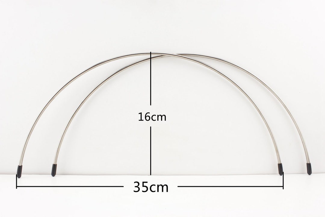 A Pair Of 13 3 4 Inch 35cm Half Round Internal Wire Hinge Doctor Bag