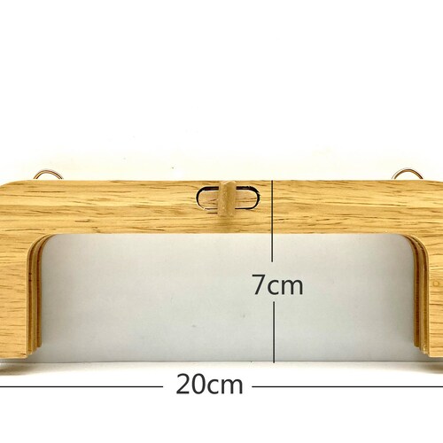 8 Inch 20cm Natural Solid Wood Bag Purse Frame With Lock - Etsy