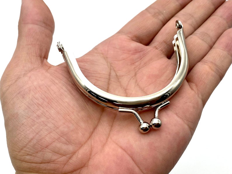 3 Inch 7.5 CM Half Round Coin Bag Purse Frame Clasp Hardware Glue in ...