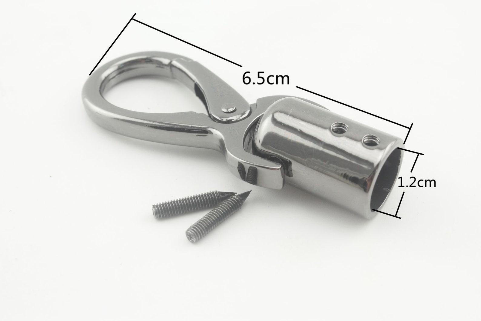 6pcs of 12mm 1/2 Inch Rope End Push Gate Hooks Clasps Nickel - Etsy