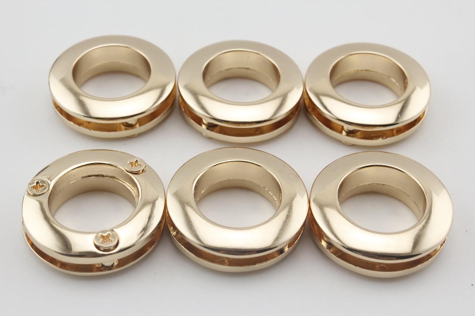 8 Sets of 5/8 Inch ( 15mm ) Alloy Screw in Eyelet Grommet for Leather ...