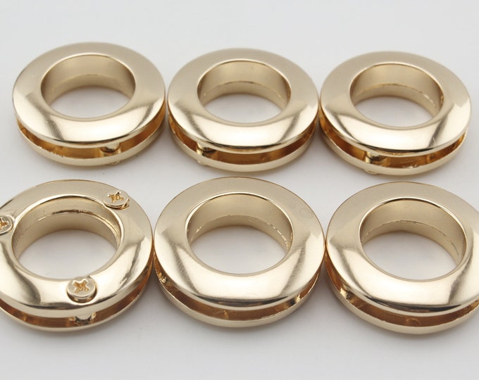 4 Sets of 2 Inch 50mm Large Curtains Alloy Screw in Eyelet Grommet for ...