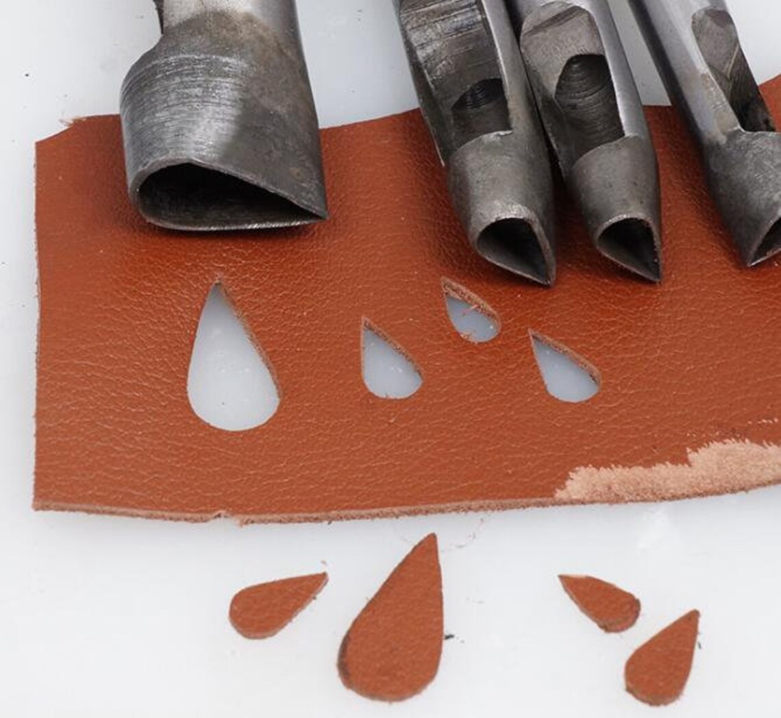 12mm X 8mm Water Tear Drop Shape Leather Punch Cutter Tool for | Etsy