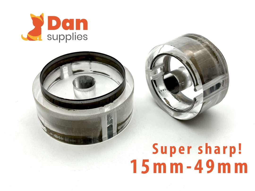 Handmade Super Sharp ! Large Round Circle Hollow Hole Punch Clear ...