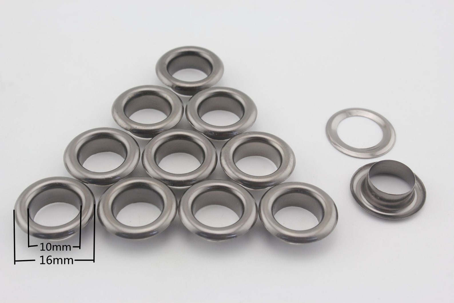 60 Sets of 10mm inner Size Stainless Brass Washable Eyelets - Etsy