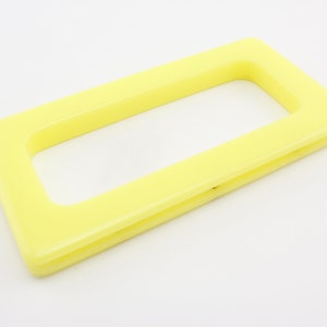 Pair of 4 3/4 Inch 12cm Resin Rectangle Oblong Cut Out Grommet Bag ...
