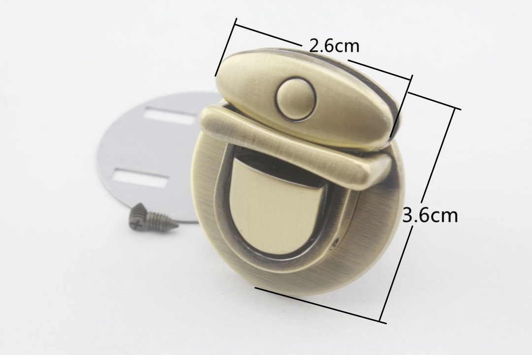 Anti Bronze Thumb Latch Lock: Clutch Purse Bag Lock (26mm X 36mm) - Etsy