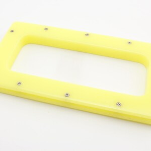 Pair of 4 3/4 Inch 12cm Resin Rectangle Oblong Cut Out Grommet Bag ...
