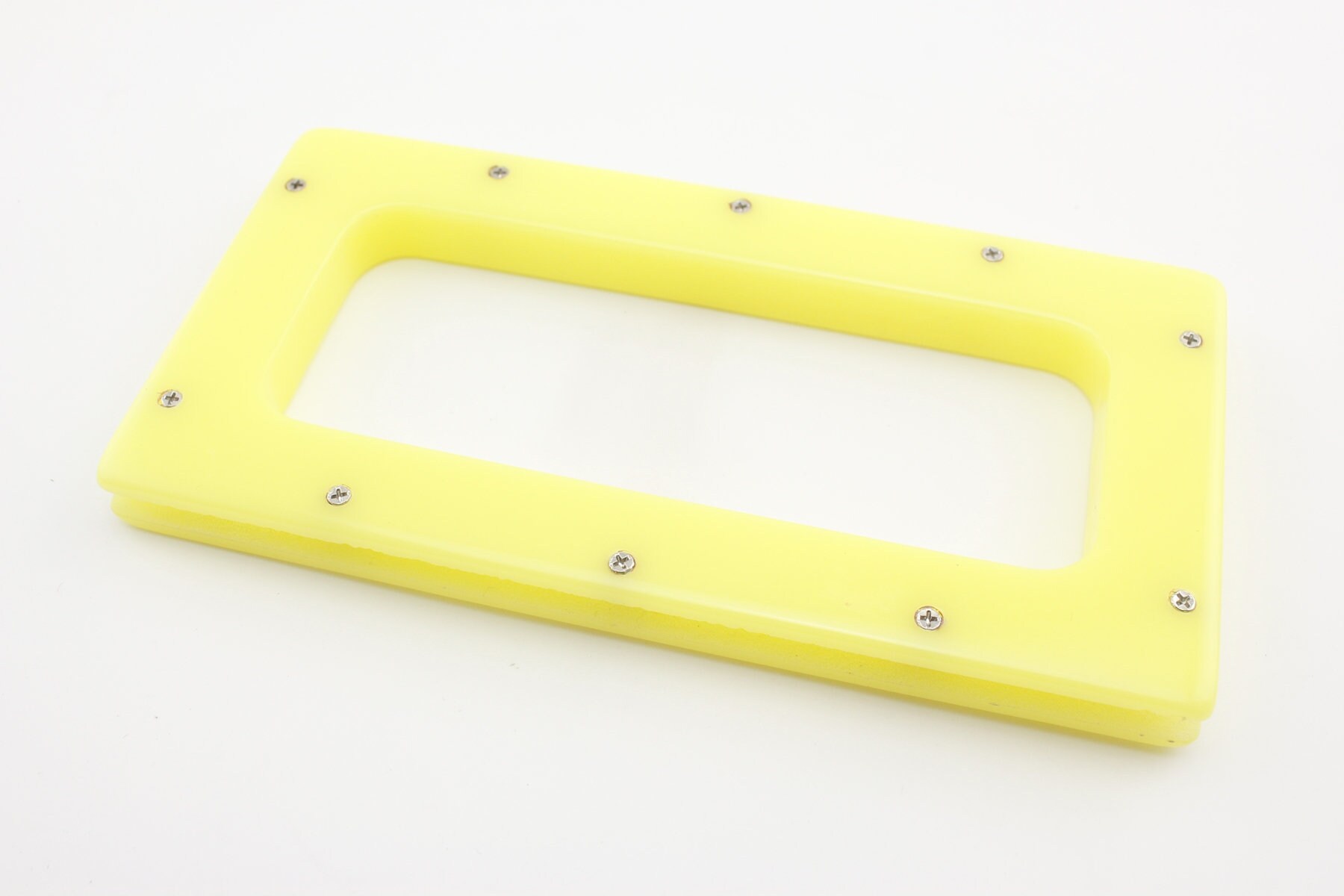 Pair of 4 3/4 Inch 12cm Resin Rectangle Oblong Cut Out Grommet Bag ...