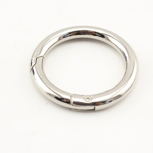 A Pair of 1.25 Inch 32mm Spring Open O Ring Push Gate Ring for Purse ...