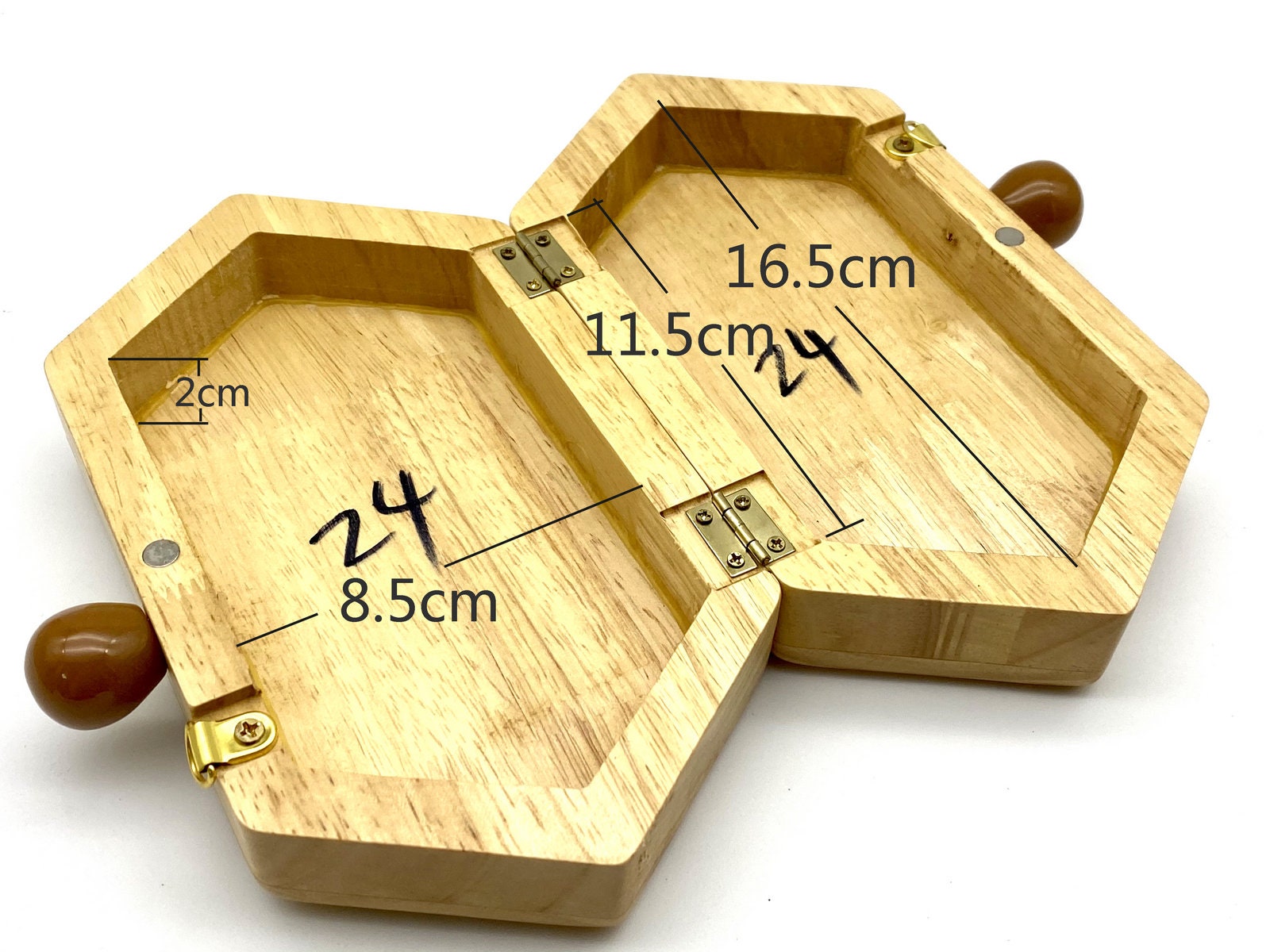 7 3/4 Inch 8 1/2 Inch Diamond Shape Wood Case Box Clutch Bag - Etsy