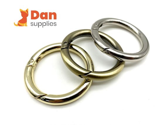 A Pair of 1.5 Inch 38mm Spring Open O Ring Push Gate Ring for - Etsy