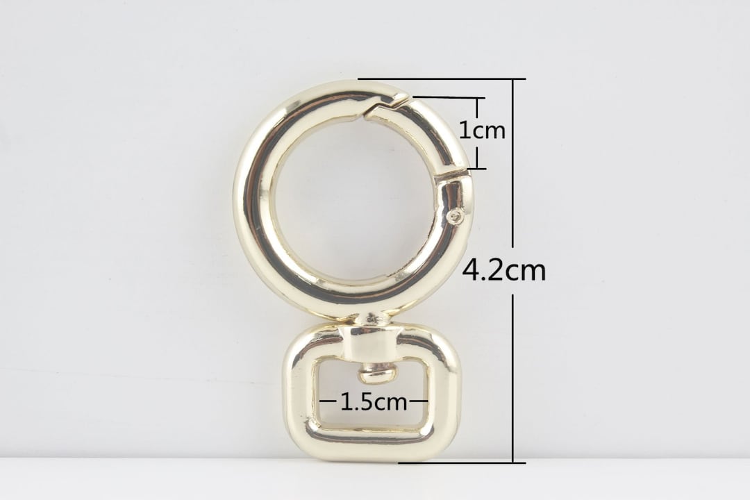 5/8 Inch 15mm Gate Ring Swivel Snap Clasp Hook Purse Making Hardware ...