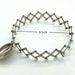 9.5cm Open Size Vintage Expandable Gate Purse Frame (with Loops) Sew on ...