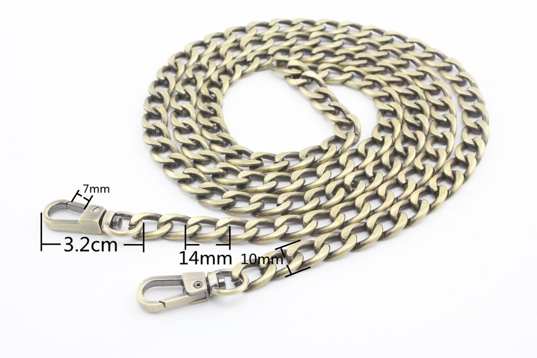 120cm (15mmx10mm) Shoulder Cross Body Chain for Bag Wallet Purse ...