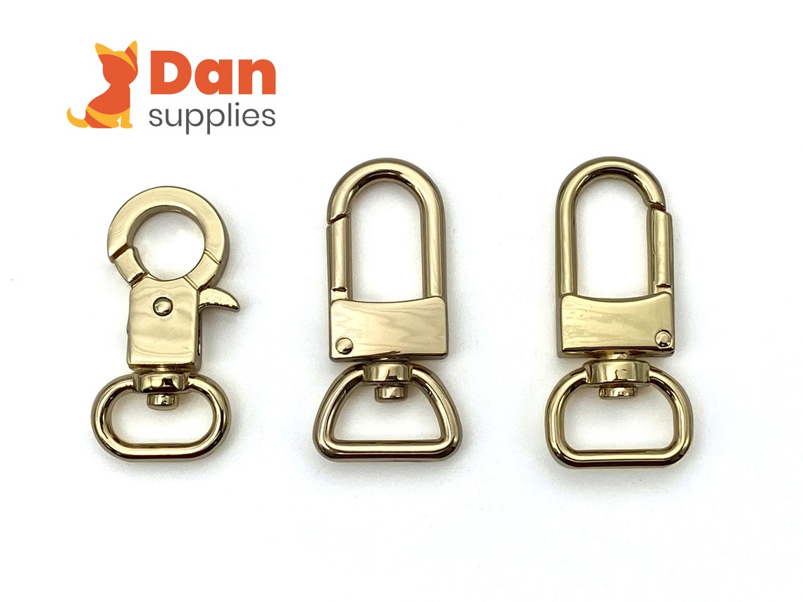 10pcs of 5/8 Inch 15mm Push Gate Swivel Snap Clasp Hook for Purse Bag ...