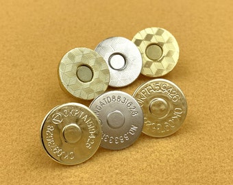 20 Sets of 18mm Magnetic Snap Leather Closures Magnetic Snaps | Etsy