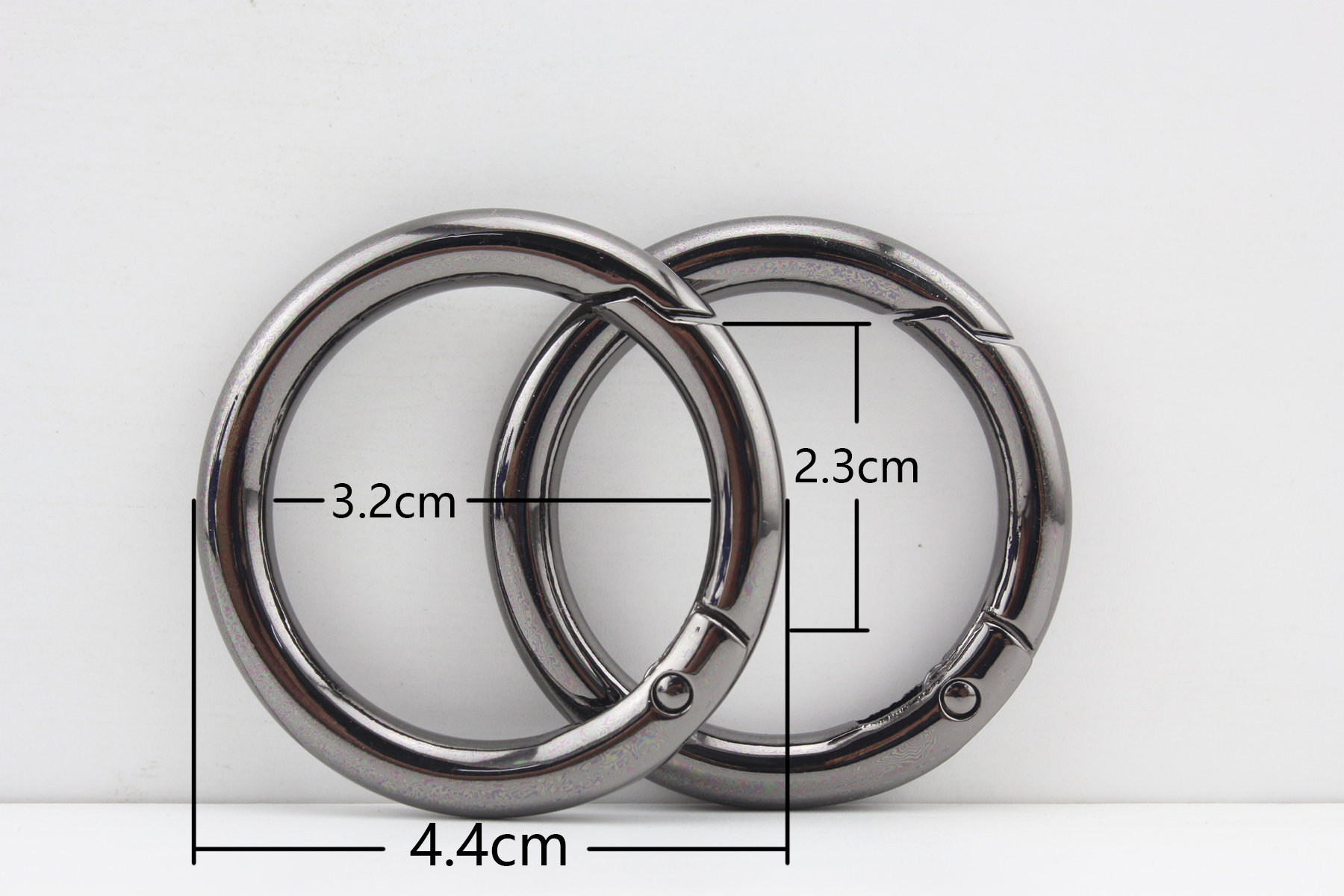 A Pair of 1.25 Inch 32mm Spring Open O Ring Push Gate Ring for - Etsy