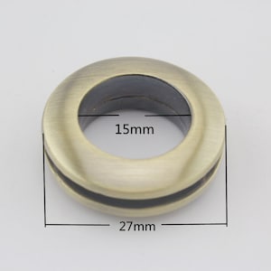 8 Sets of 5/8 Inch ( 15mm ) Alloy Screw in Eyelet Grommet for Leather ...