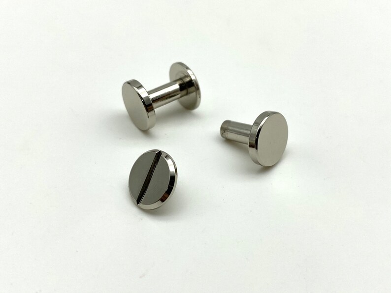 15 sets of 11mm x 10mm Solid brass Chicago screws Concho screw | Etsy