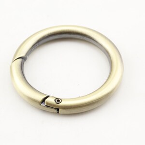A Pair of 1.25 Inch 32mm Spring Open O Ring Push Gate Ring for Purse ...