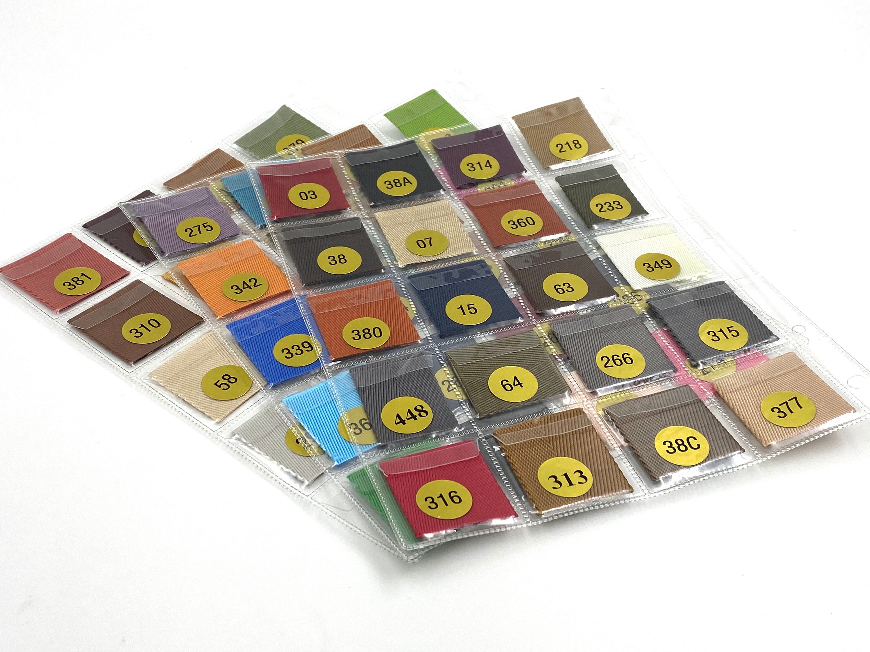 53 color Nylon webbing color sample card Sewing & Needlecraft Sewing ...