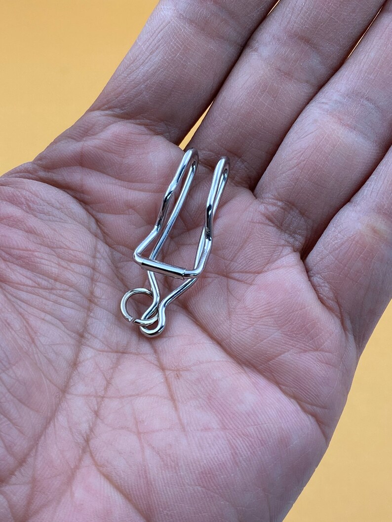 25pcs of 38MM Nickel Pocket Chain Hook Keychain Hook Chain Clip Belt ...