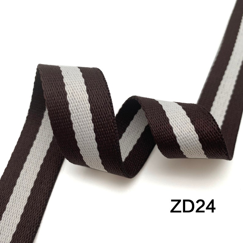 5 Yards of 1 Inch Stripe Webbing Ribbon by the Yard Strap Replacement ...