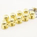 10 Sets of 10mm Solid Brass Round Head Button Studs Rivets Screwback ...