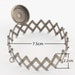 9.5cm Open Size Vintage Expandable Gate Purse Frame (with Loops) Sew on ...