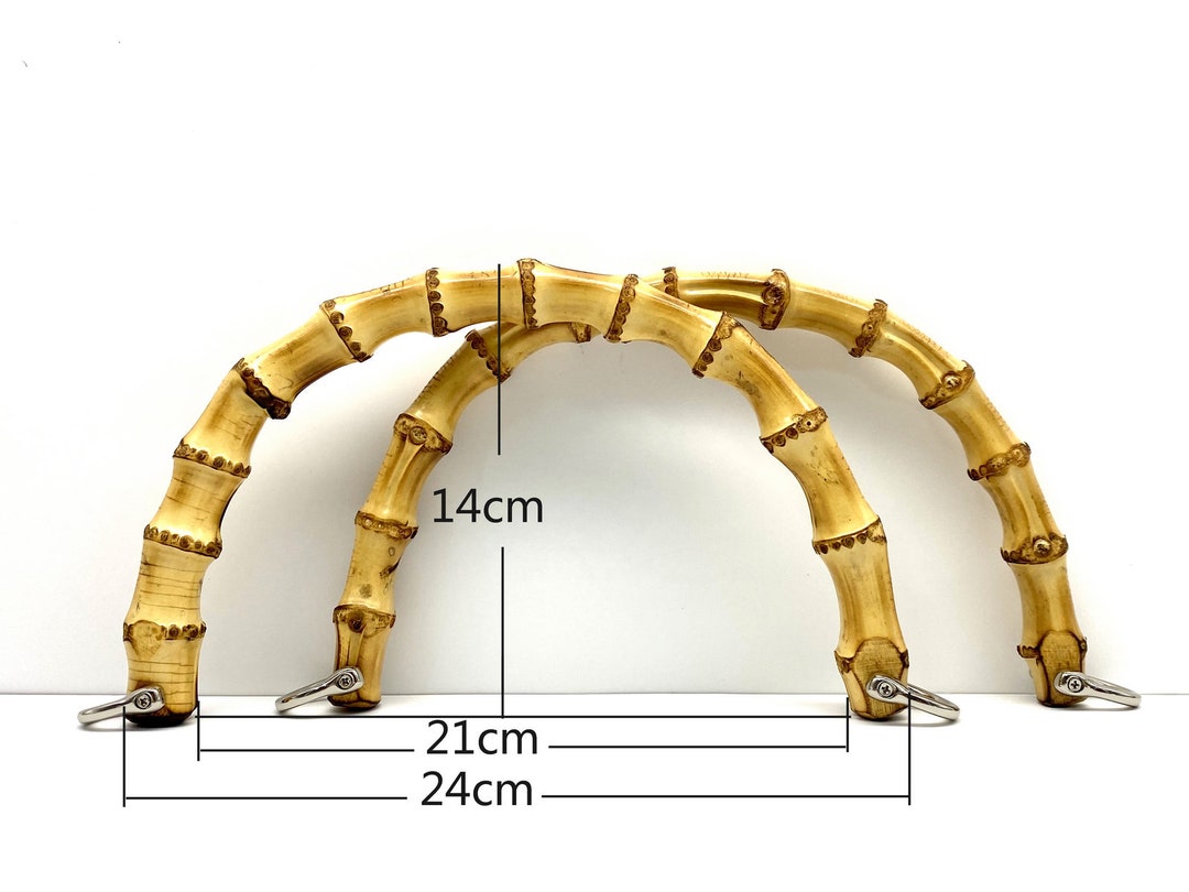 Pair of 8 1/4 Inch 21.5cm U Shape Bamboo Bag Purse Handles Natural - Etsy