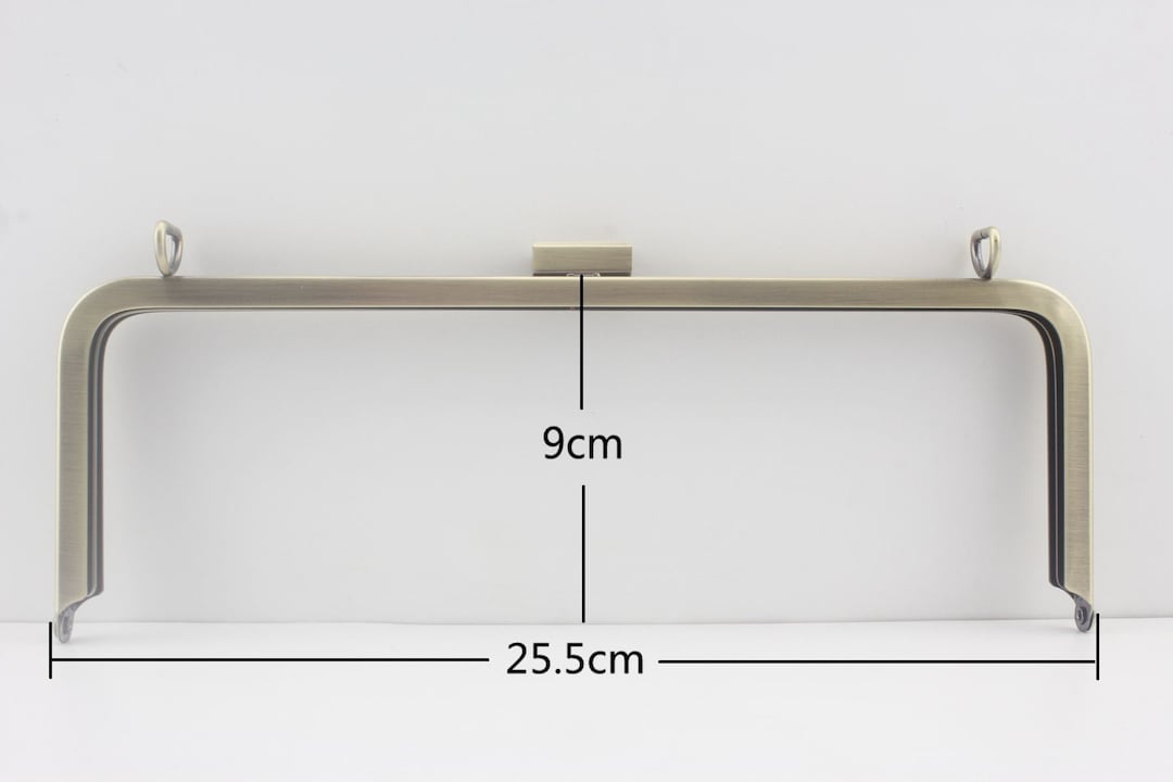 10 Inch 25.5cm Heavy Weight Rectangle Bag Purse Frame Clasp Hardware ...
