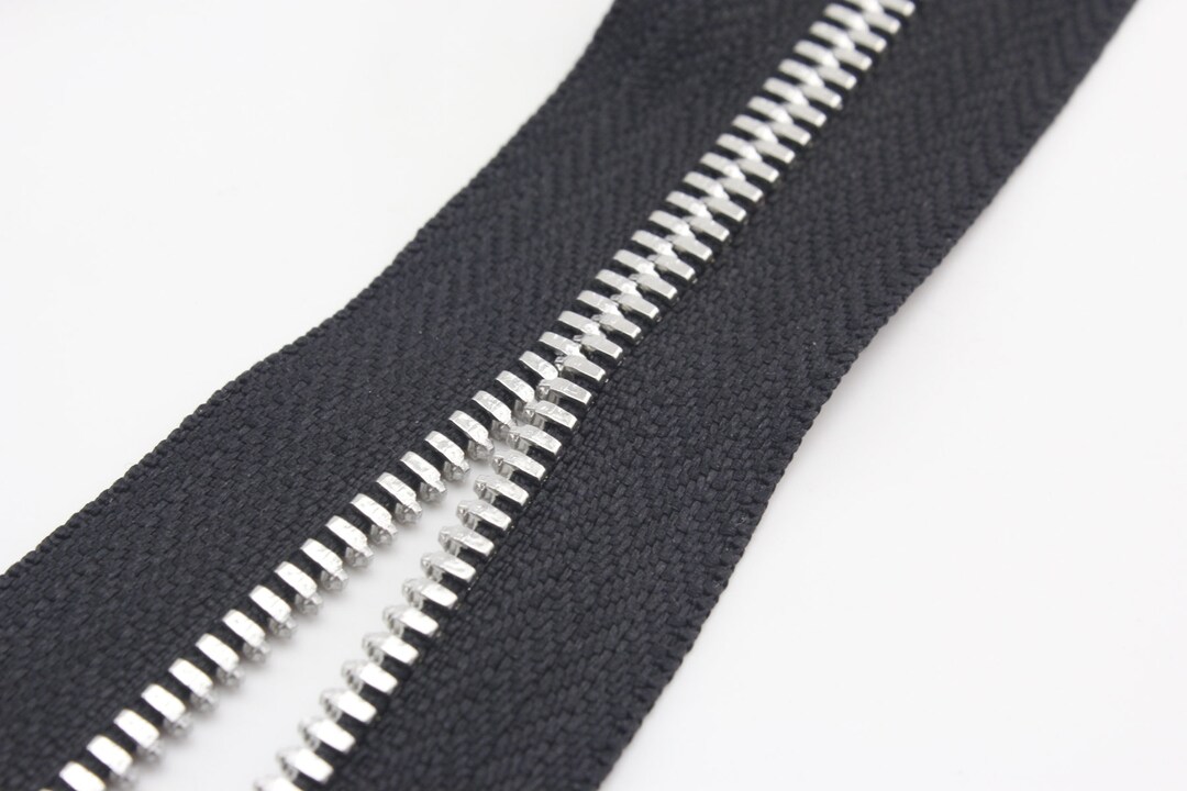 Size 5# 5mm Metal Solid Brass Nickel Corn Teeth Zipper for Purse by the ...