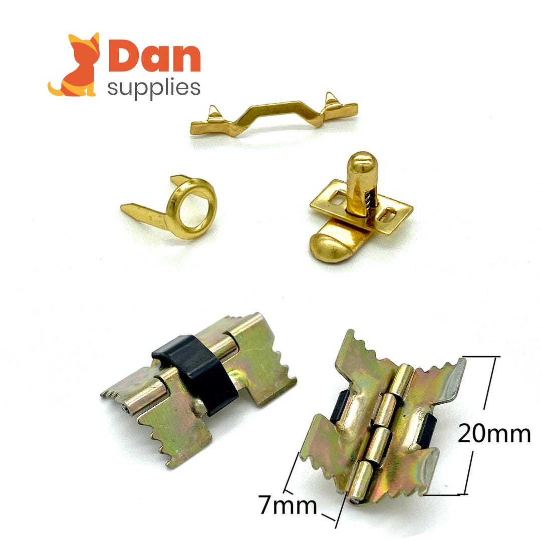 Jewelry Ring Box Lock Push Button Latch Lock Press Spring Hardware ...