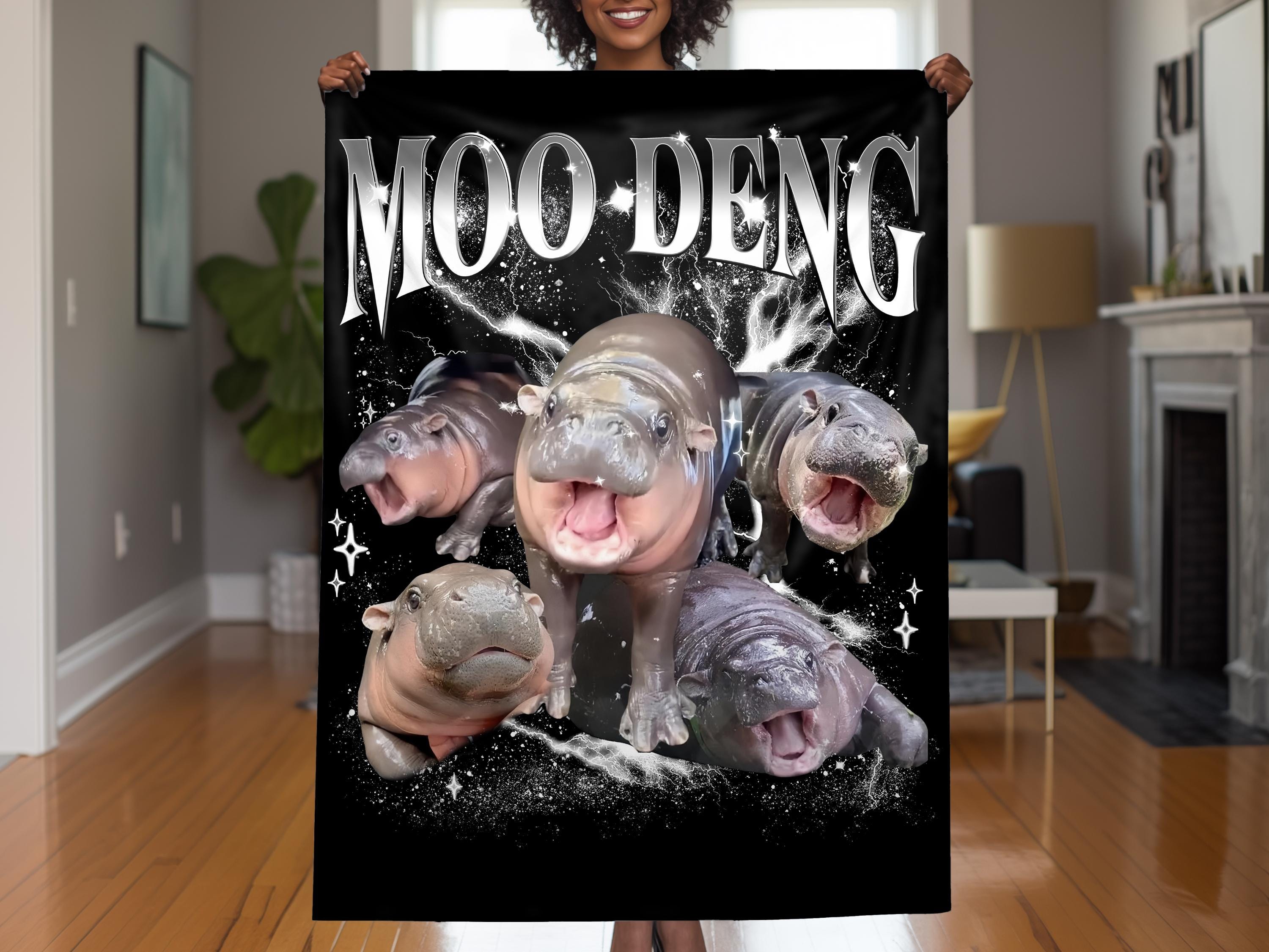 Moo Deng, Zoo Baby Hippo, Baby Moodeng, Cute Moo Deng, Moo Deng Blanket ...