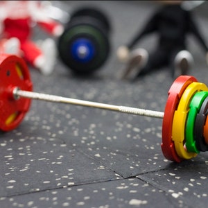 In Stock 1/6 Miniature Barbell Mini Weightlifting Weightlifter for ...