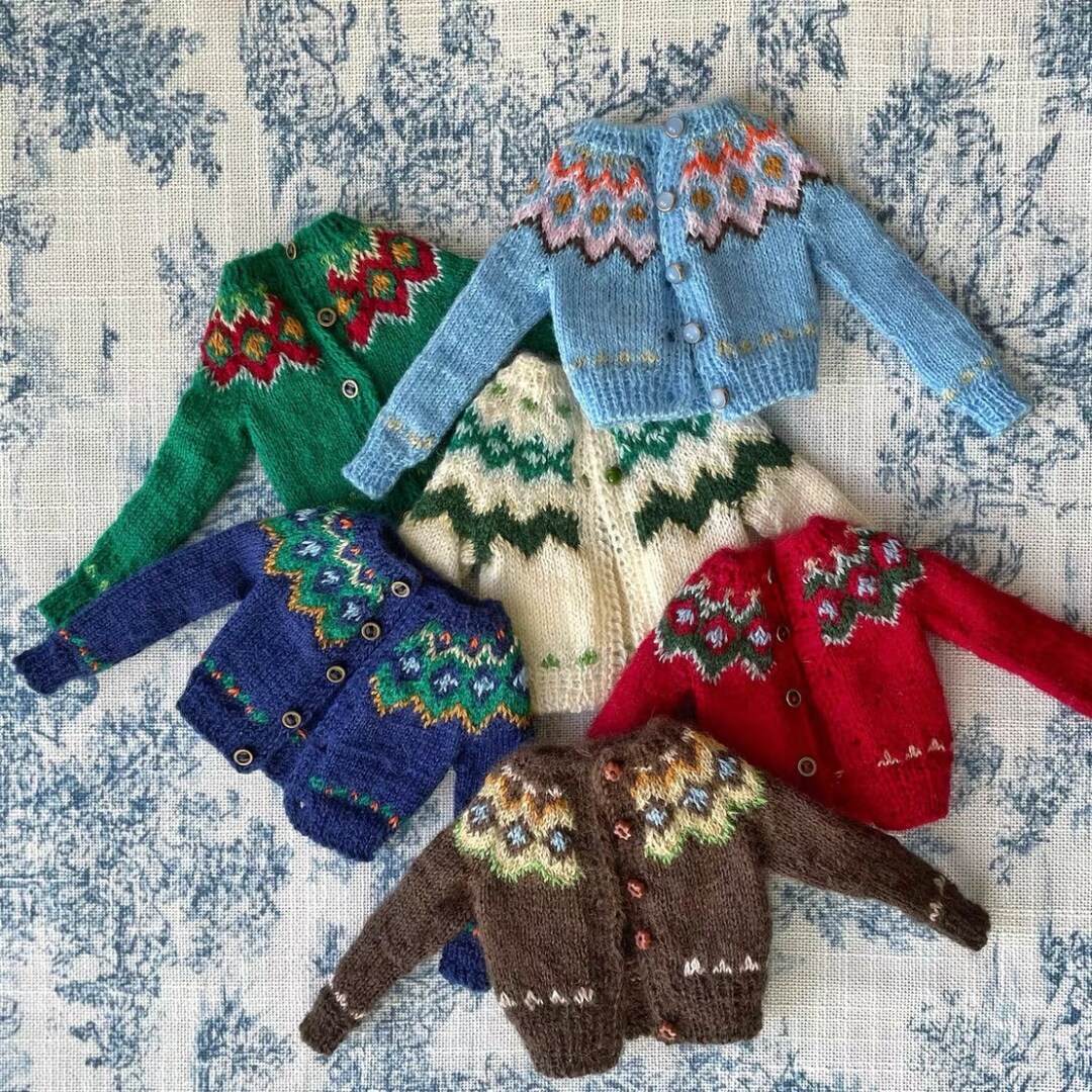 Handmade Miniature Sweater Coat for Blythe Doll Outfit Ob22 Ob24 - Etsy