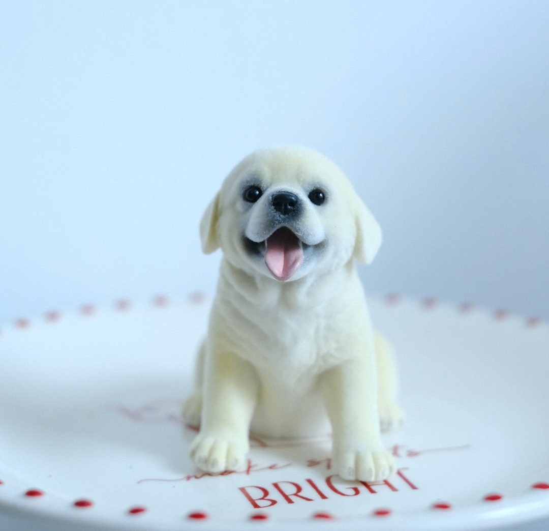 1/6 Scale Miniature Dog: Flocked Doll Pet for Blythe, BJD - Etsy