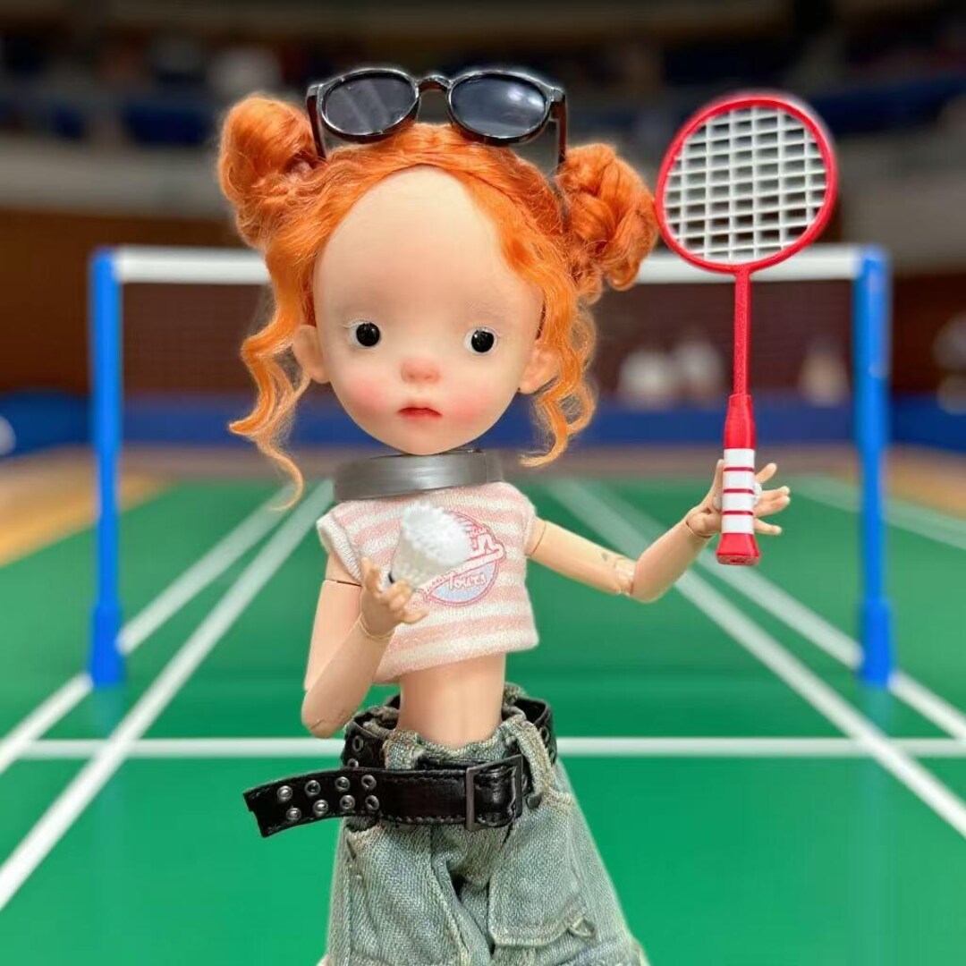 Miniature Doll Badminton Set: 1/6 Blythe, BJD Doll Jacosun Rou ...