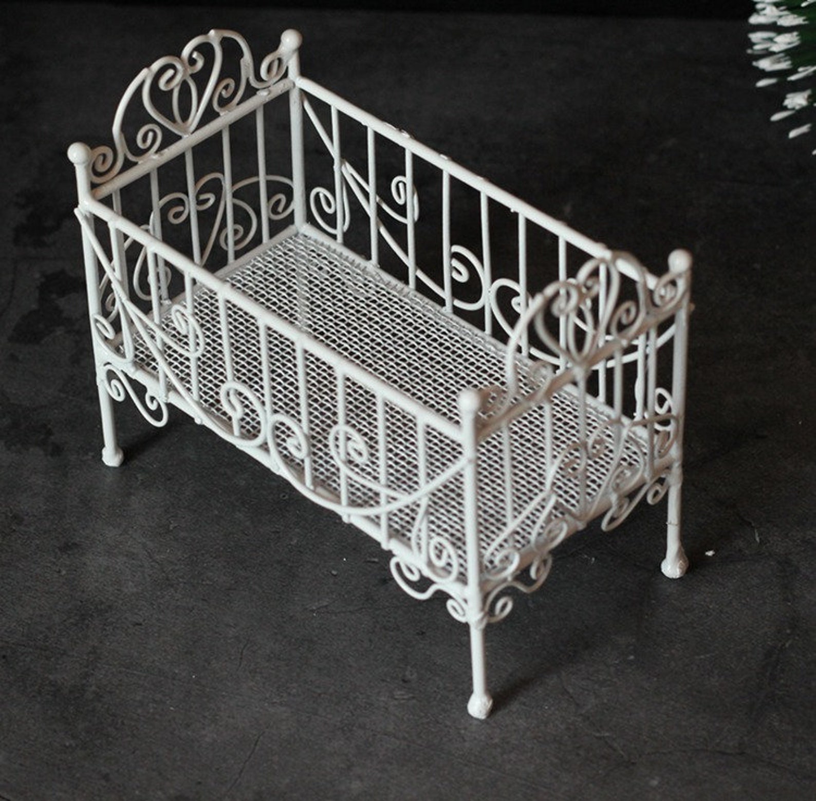 In Stock Miniature Bed Mini Baby Bed for Doll Baby Crib Ob11 - Etsy