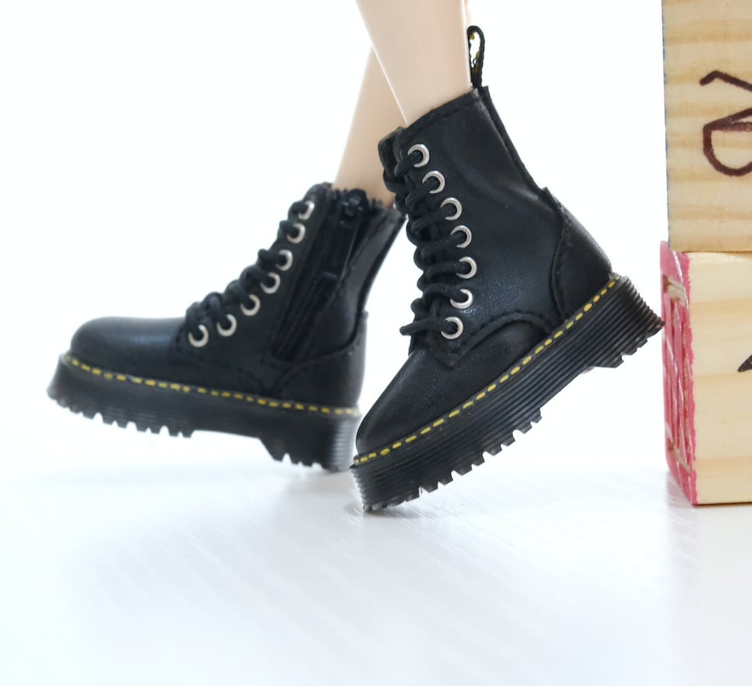 In Stock Hand-made 1/6 Scale Leather Doll Boots Blythe Shoes Blythe ...