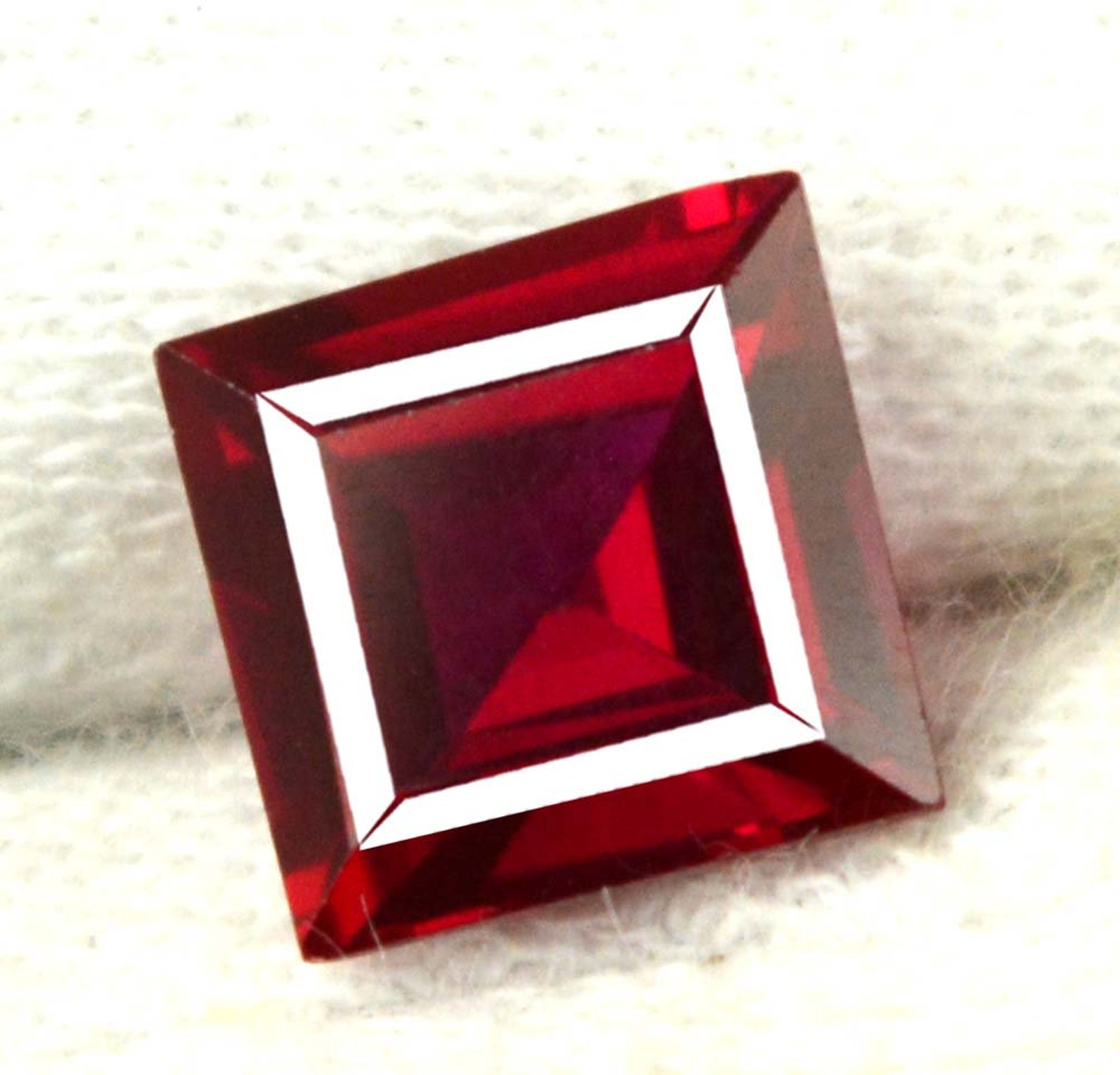 Discount Offer Square Cut Red Ruby Natural 4.50 Ct. Mozambique | Etsy