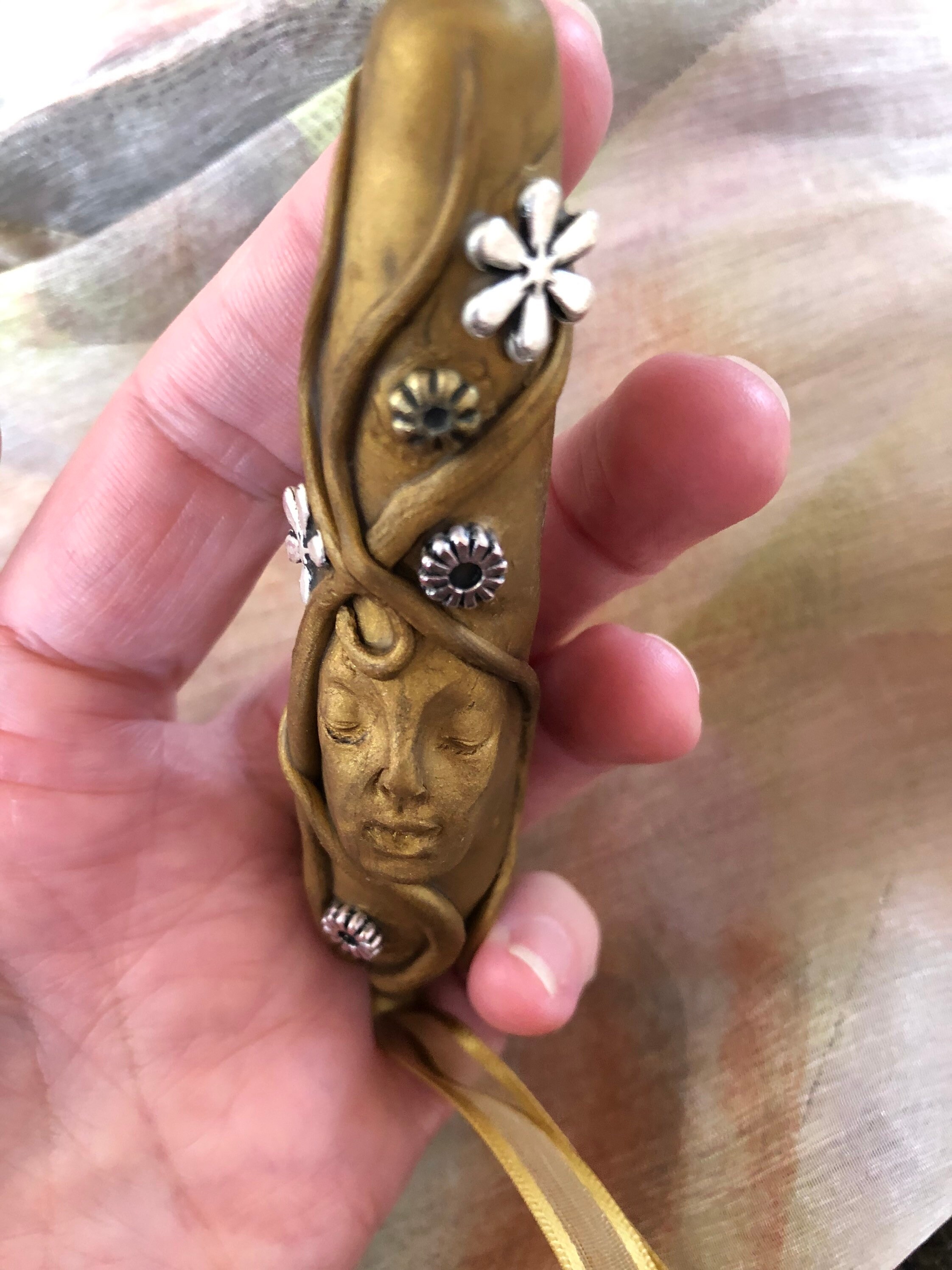 Gaia Goddess Wand Pocket/altar Tool Invocation and Spellcrafting - Etsy