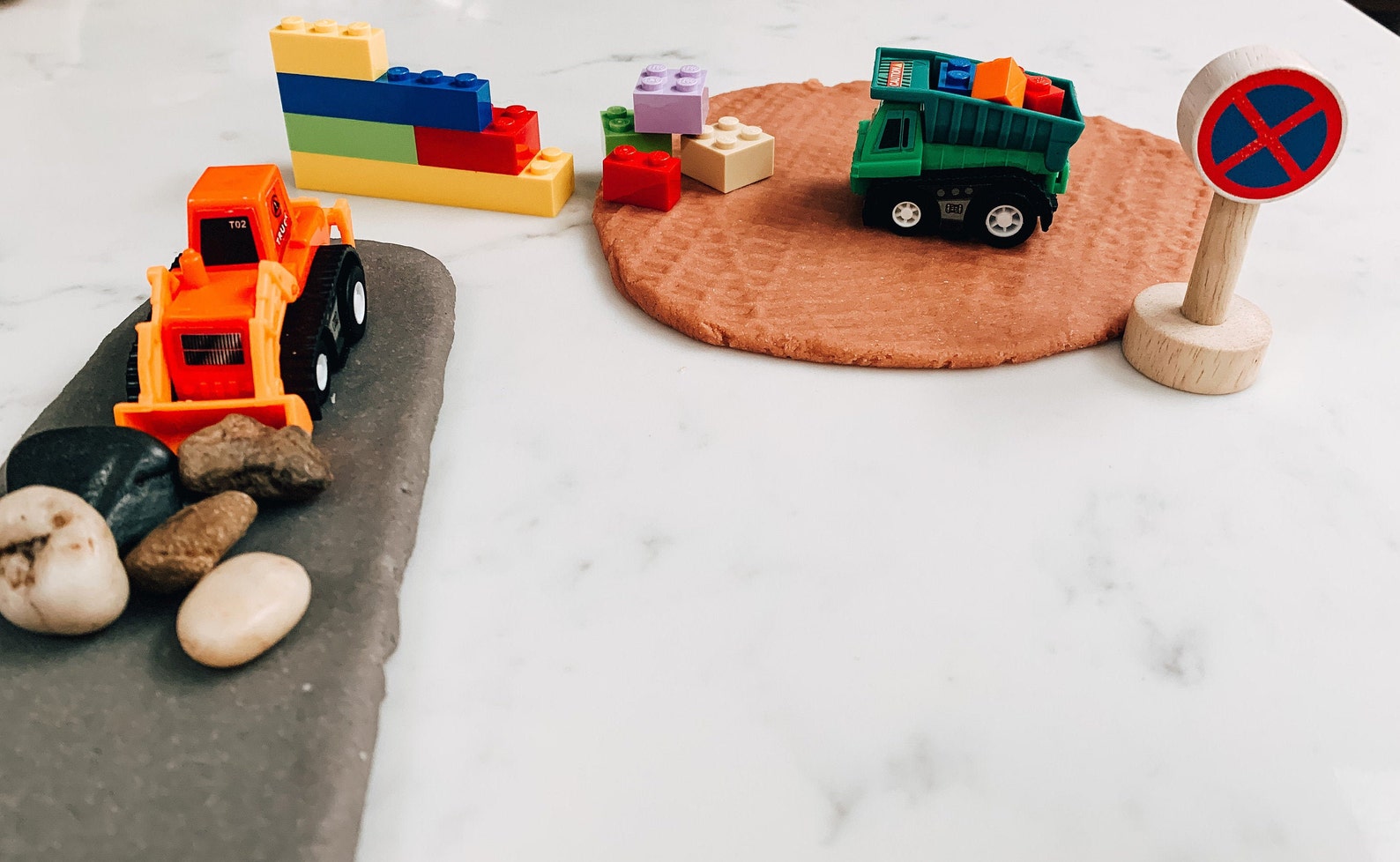 Digger Construction Play Dough Kit - Etsy